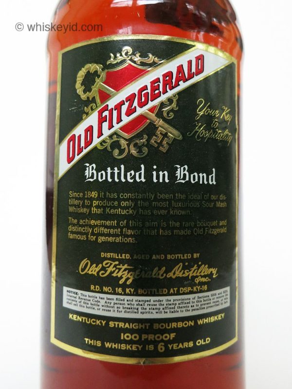 old_fitzgerald_bonded_1980_back_label | whiskey id - identify vintage ...