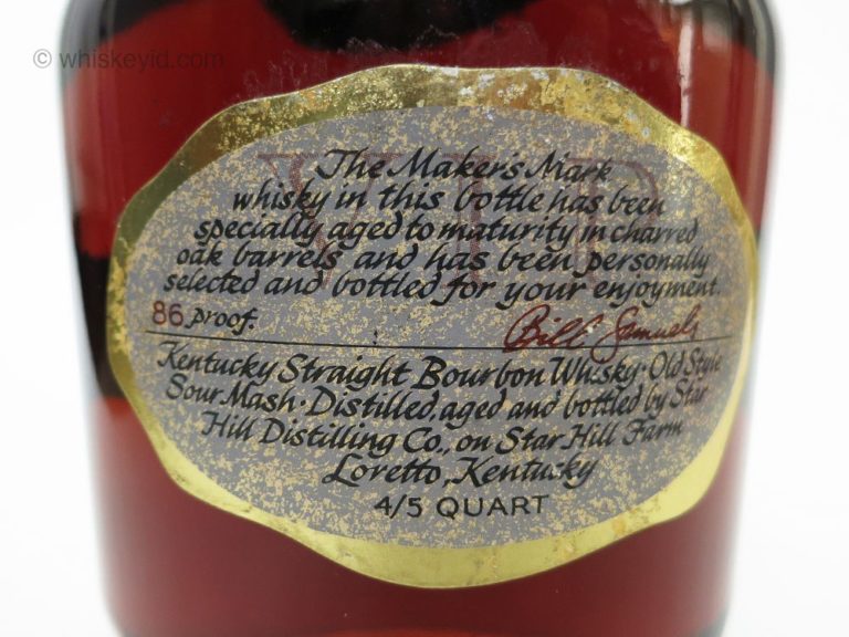 makers_mark_special_1972_back_label | whiskey id - identify vintage and ...