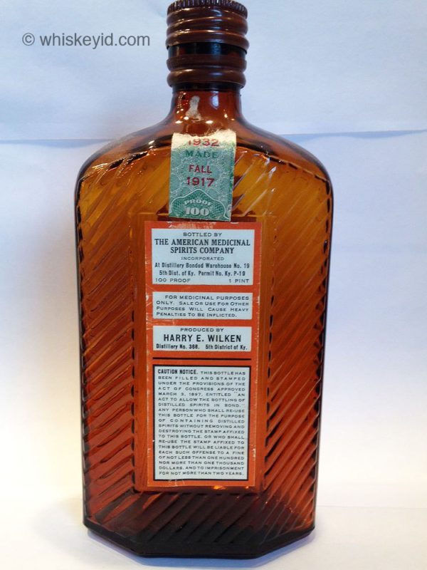 american_medicinal_spirits_special_old_reserve_1932_back | whiskey id ...