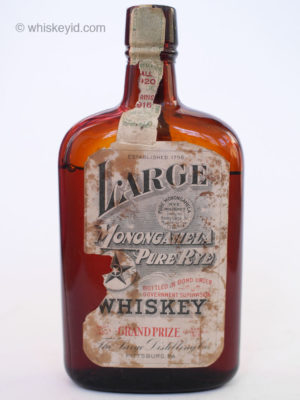 large_monongahela_pure_rye_whiskey_prohibition_front | whiskey id ...