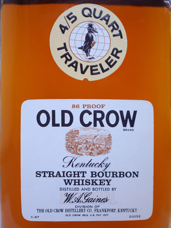old_crow_86_proof_traveler_1967_front_label | whiskey id - identify ...