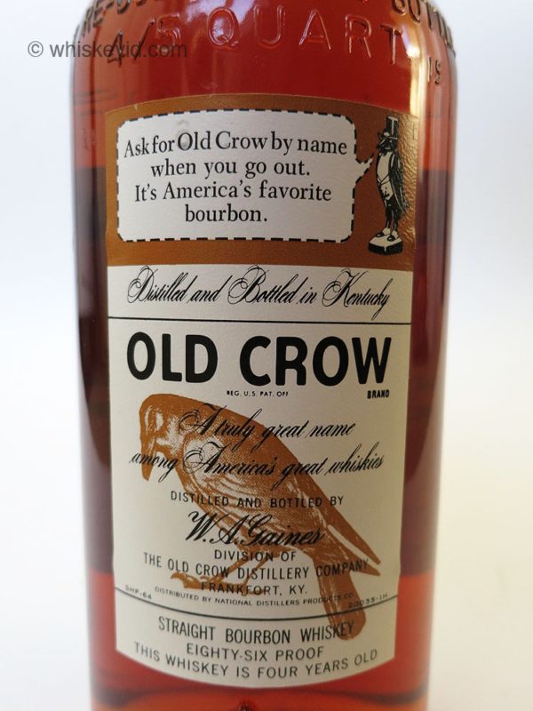 old_crow_86pf_1964_back_label | whiskey id - identify vintage and ...