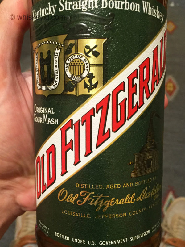 old_fitzgerald_bourbon_export_early_1980s_front_label | whiskey id ...