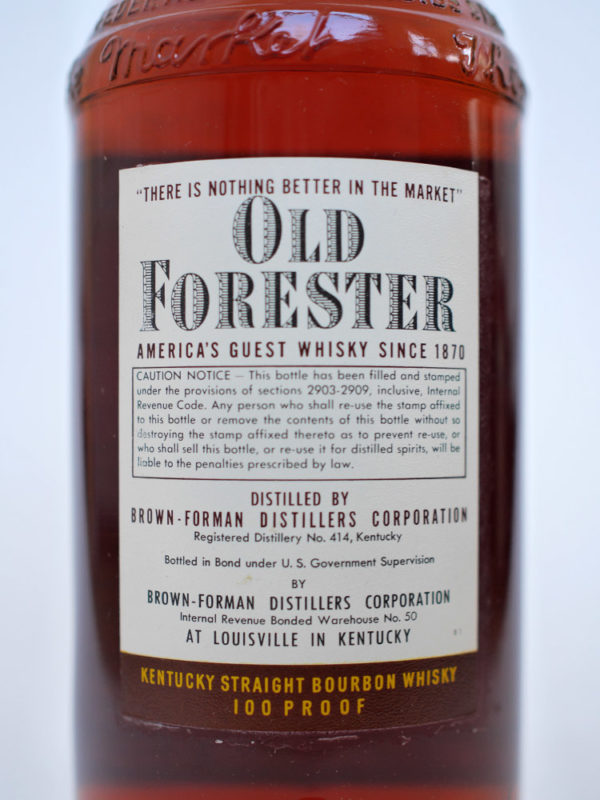 old_forester_bonded_1947-1951_back_label | whiskey id - identify ...