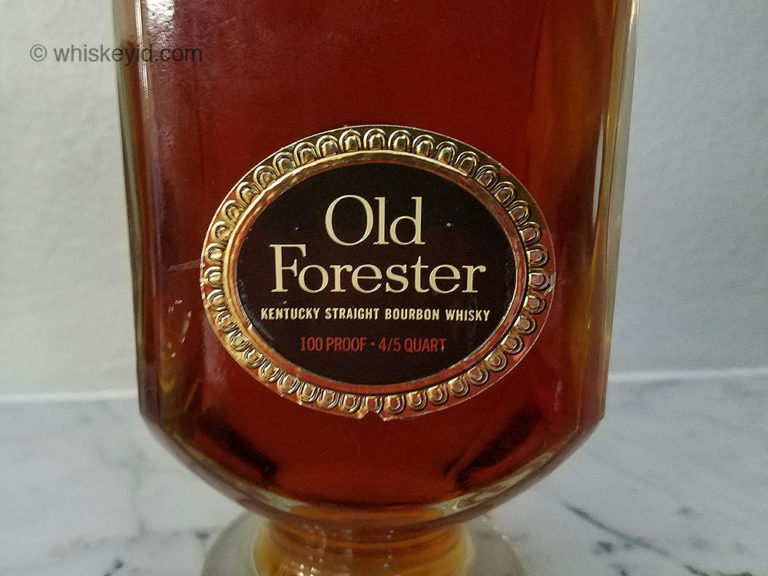 old_forester_bourbon_bonded_decanter_1964_1969__front_label | whiskey ...