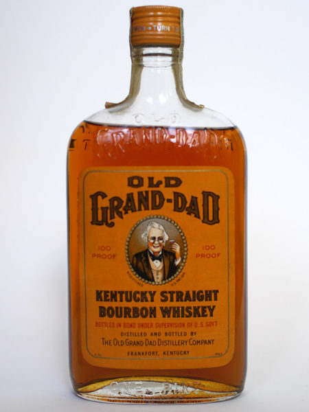 old_grand_dad_bonded_bourbon_pint_1947-1952_front | whiskey id ...