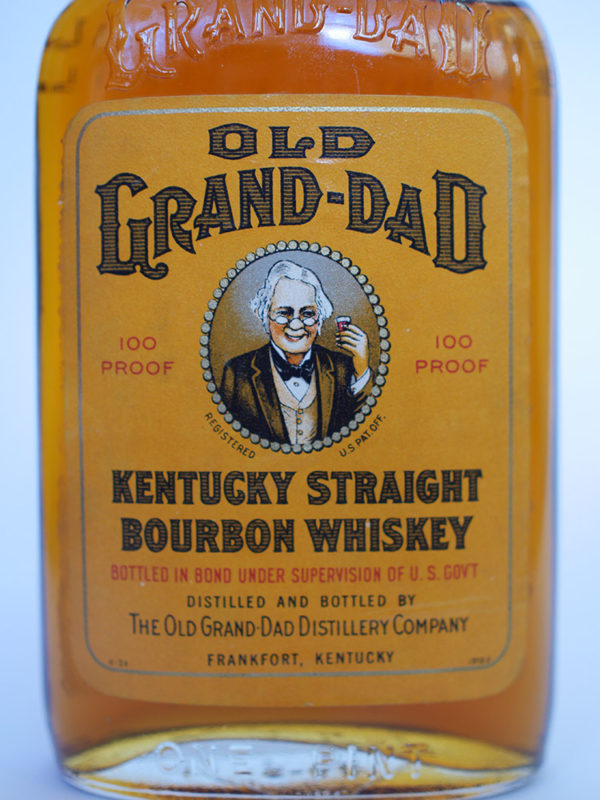 old_grand_dad_bonded_bourbon_pint_1947-1952_front_label | whiskey id ...