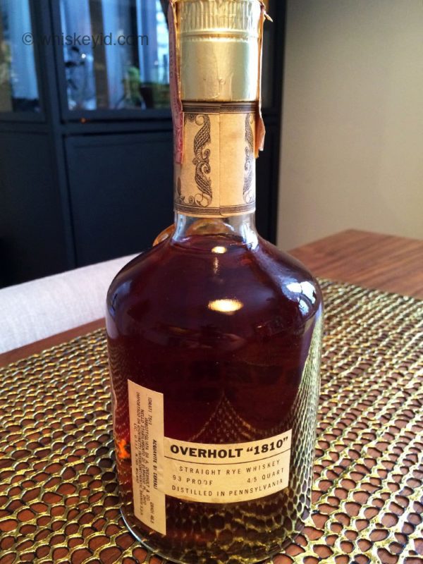 old_overholt_1810_rye_1974_back | whiskey id - identify vintage and ...