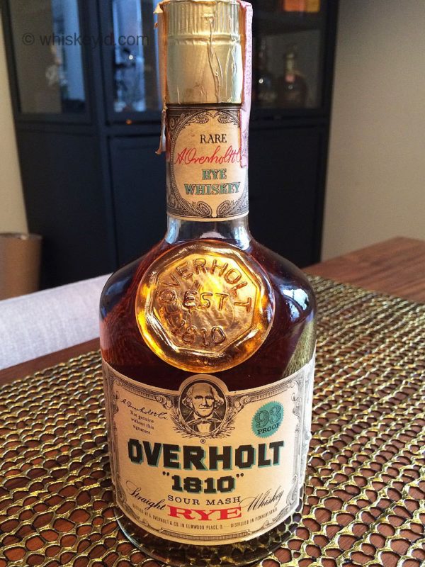 old_overholt_1810_rye_1974_front | whiskey id - identify vintage and ...