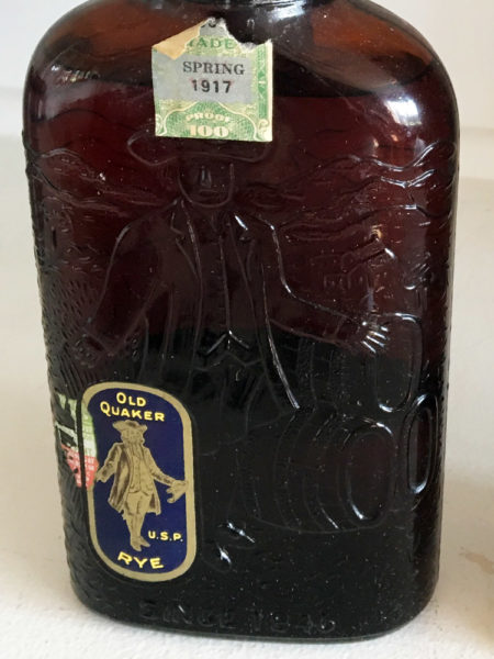 old_quaker_rye_medicinal_pint_1920s_front_label | whiskey id - identify ...