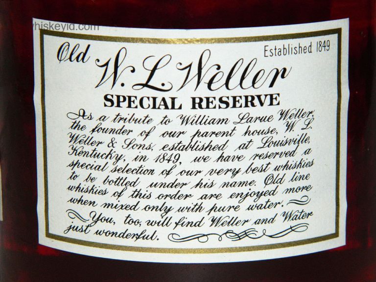 weller_special_reserve_1970_back_label | whiskey id - identify vintage ...
